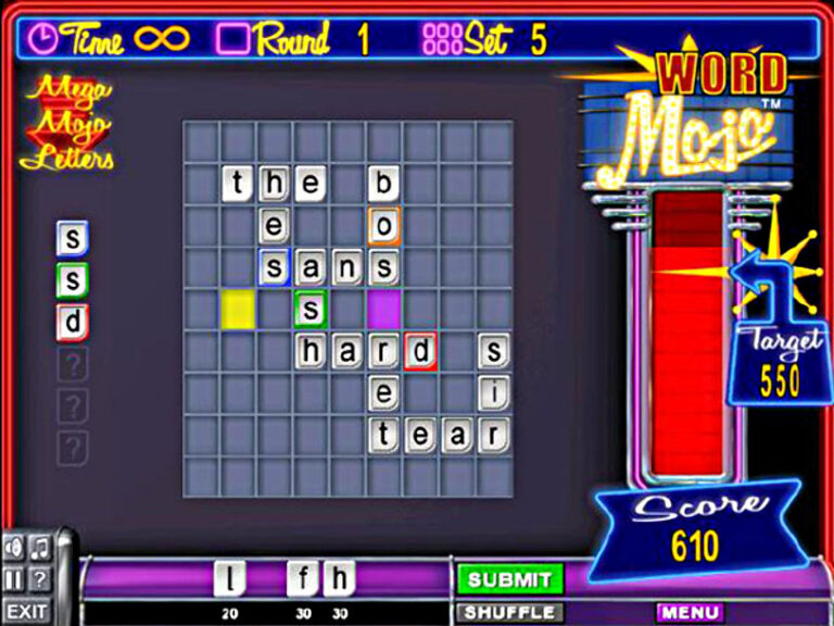 Word Mojo: a challenging, fun crossword-style word game